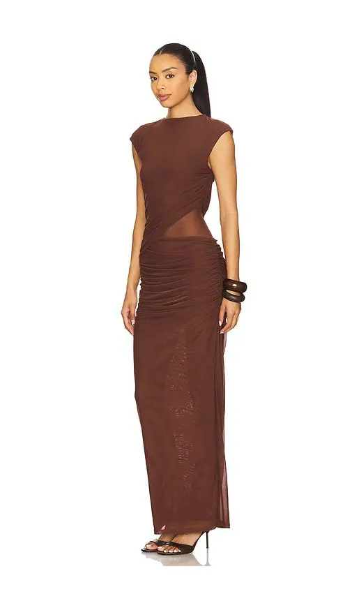 SNDYS. X Revolve Lorelai Maxi Dress - Chocolate