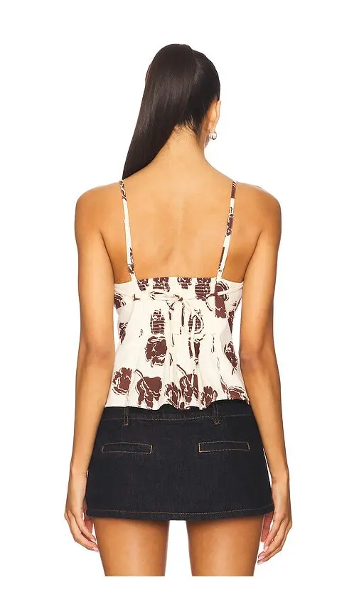 Free People X Revolve Susie Printed Top - Ivory