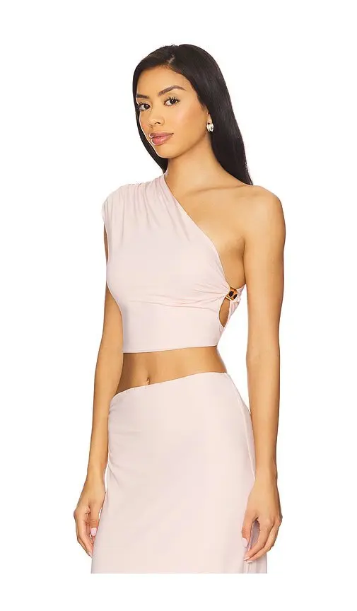 SNDYS. X Revolve One-shoulder Cropped Top With Cut-out Detail