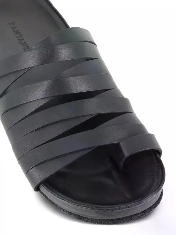PANTANETTI Strappy Open-toe Sandals - Black