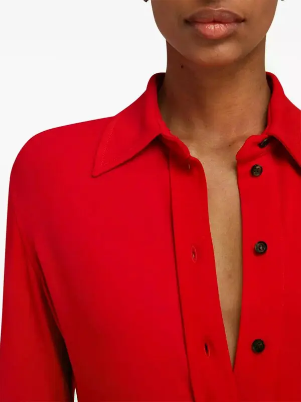FERRAGAMO Button-up Asymmetrical Dress