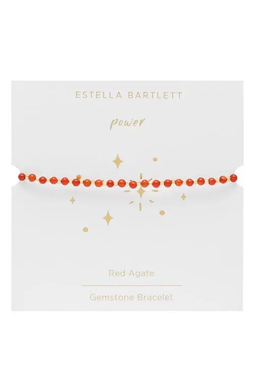 Estée Lauder Amelia Beaded Bracelet - Red Agate