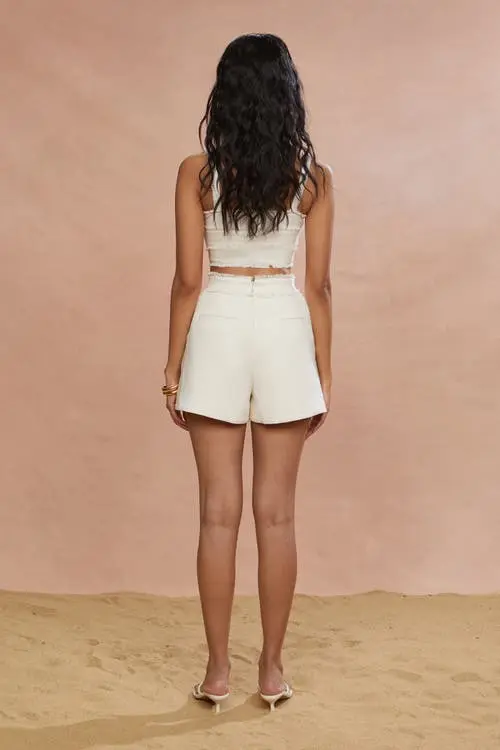 AMUR Lacey Cotton A-line Shorts