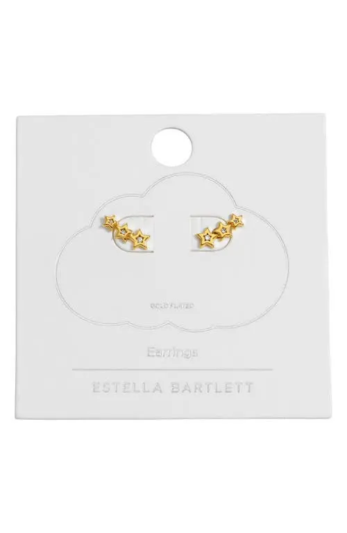 Estée Lauder Cubic Zirconia Star Ear Crawlers - Gold