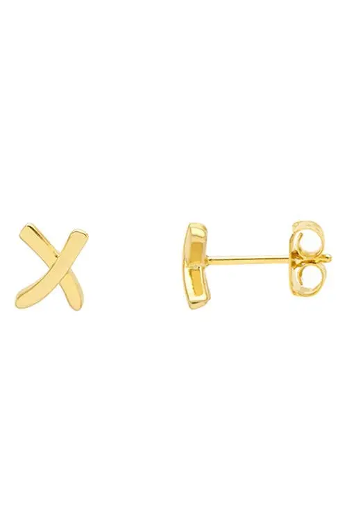 Estée Lauder Kiss Stud Earrings - Gold