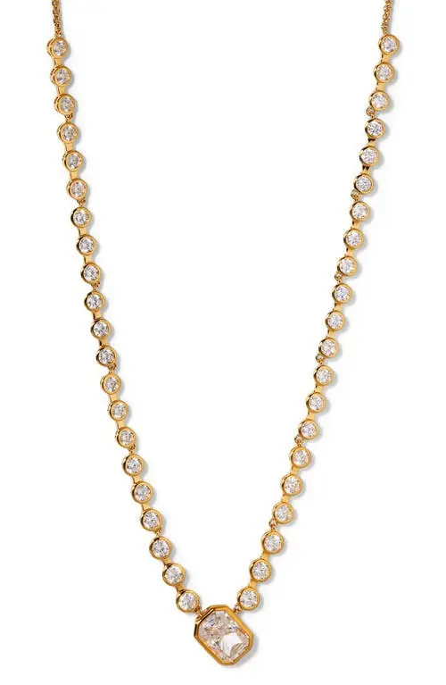 Nadri Brooklyn Cubic Zirconia Pendant Necklace - Gold