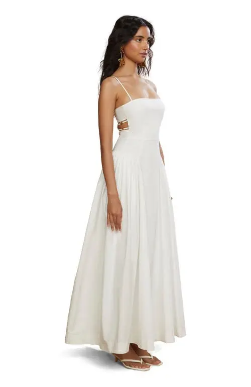 AMUR Aliza Midi Poplin Dress