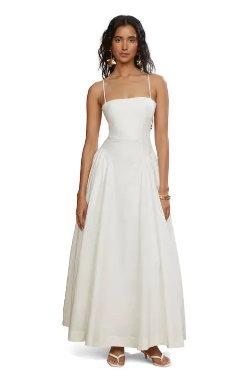 AMUR Aliza Midi Poplin Dress