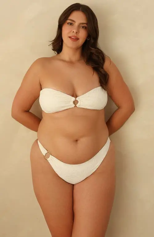 DIPPIN DAISY'S Dive In Super Cheeky Bikini Bottom - Ivory
