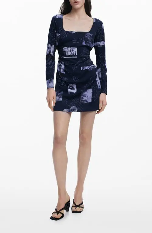 Desigual Long Sleeve Minidress