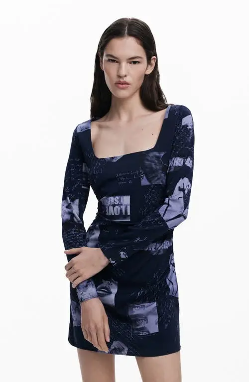 Desigual Long Sleeve Minidress