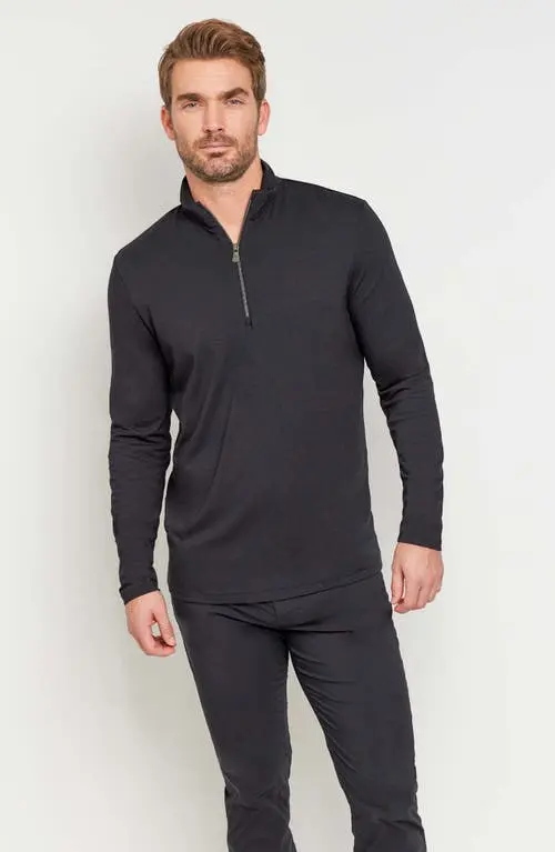 Anatomie Charlie Zip Pima Top - Black
