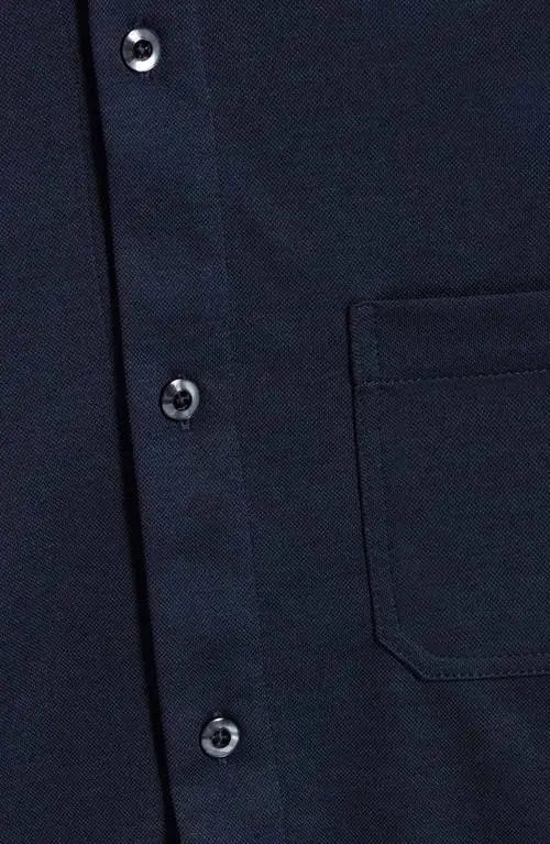 Anatomie Nick Piquet Button-down Shirt - Navy