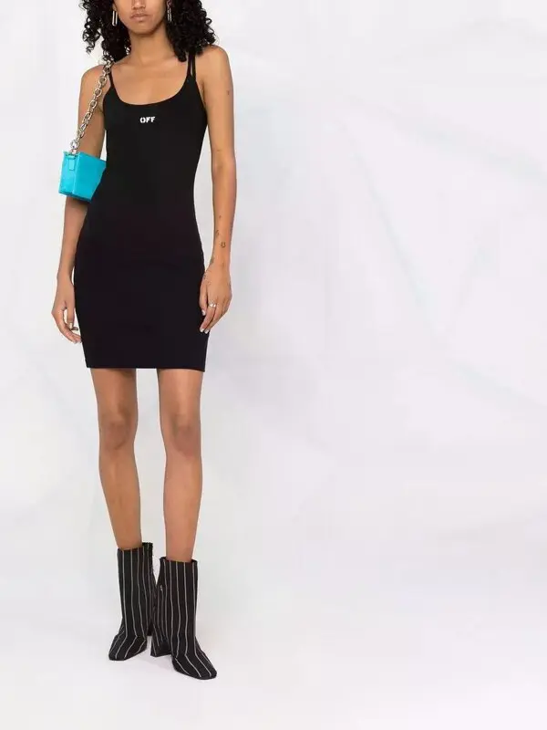 Off-White Off-stamp Ribbed Dress