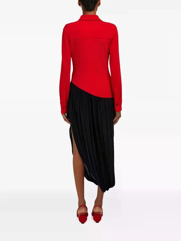 FERRAGAMO Asymmetrical Button-up Dress