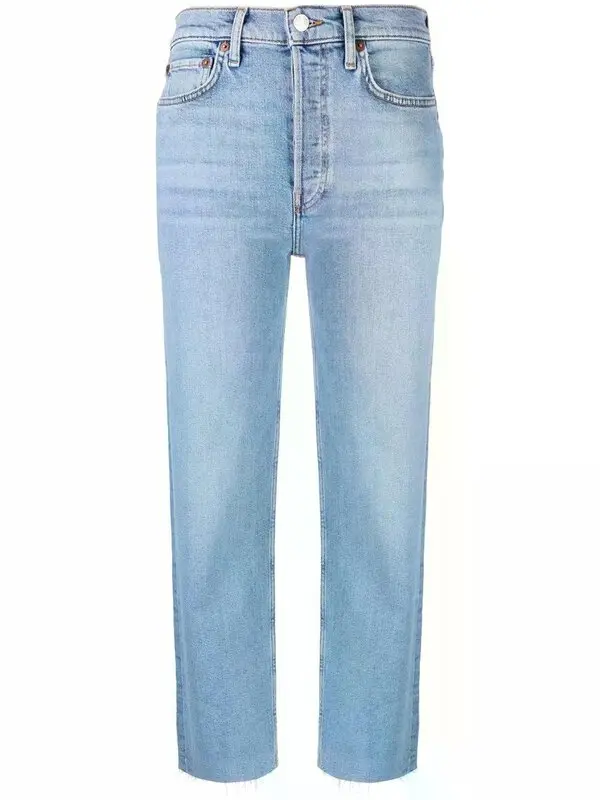 RE/DONE Mid-rise Straight Leg Jeans
