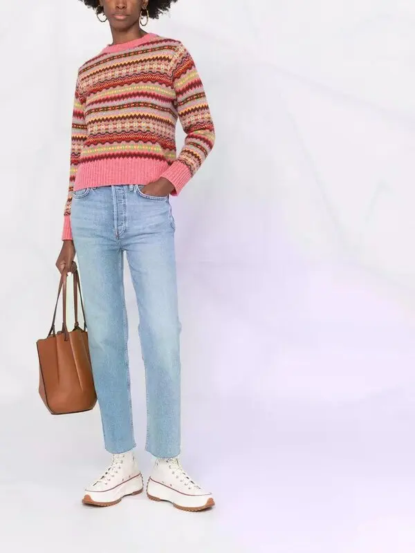 RE/DONE Mid-rise Straight Leg Jeans