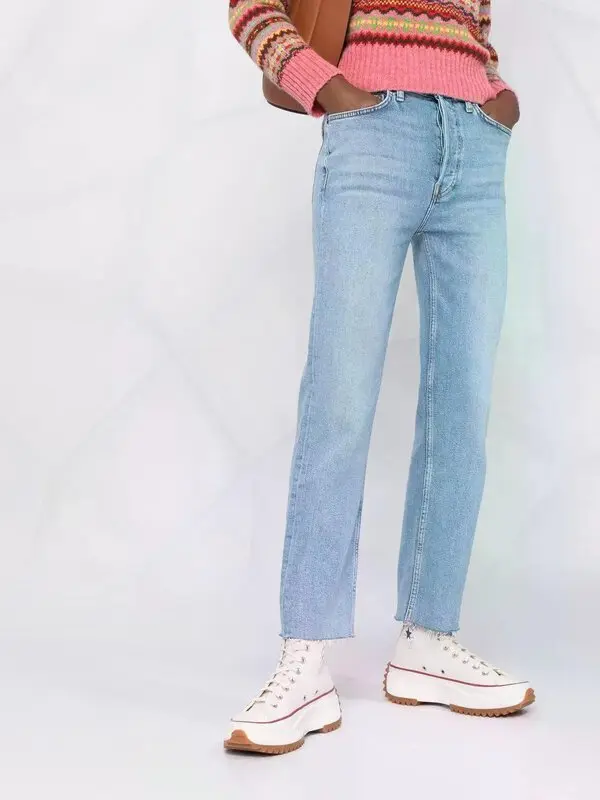 RE/DONE Mid-rise Straight Leg Jeans