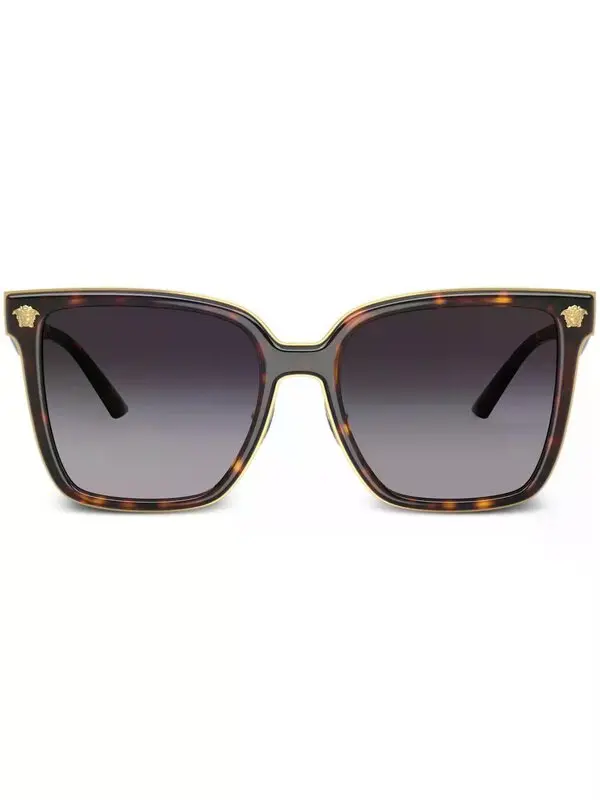 Versace Medusa Plaque Sunglasses - Brown