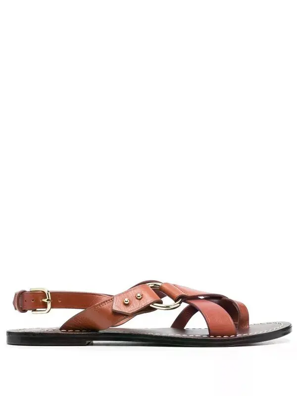 Soeur Florence Flat Sandals - Brown