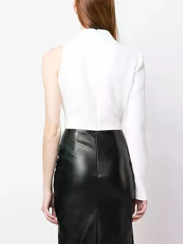 MONOT One-shoulder Cropped Top