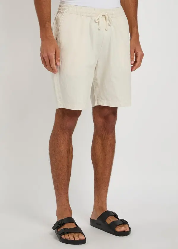 Universal Works Simple Linen-blend Shorts