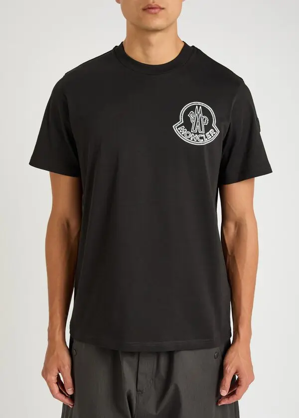 Moncler New Badge Logo-print Cotton T-shirt