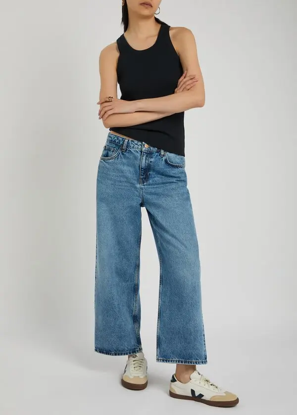 Vince Ribbed Cotton-blend Tank