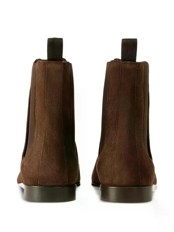 FERRAGAMO Suede Chelsea Boots - Brown