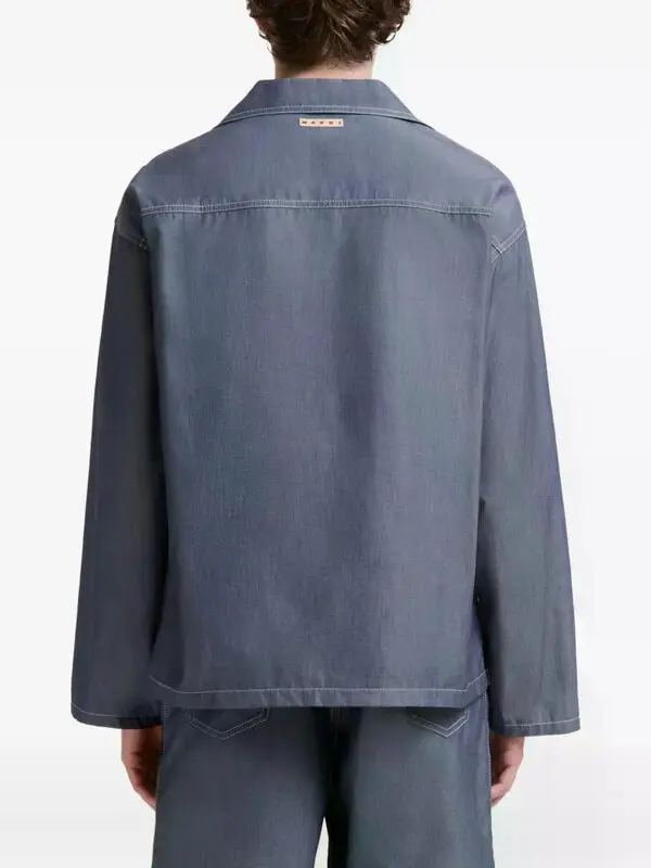 Marni Polo-collar Chambray Shirt
