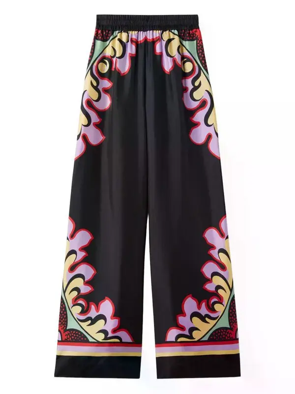 La DoubleJ Floral-print Trousers