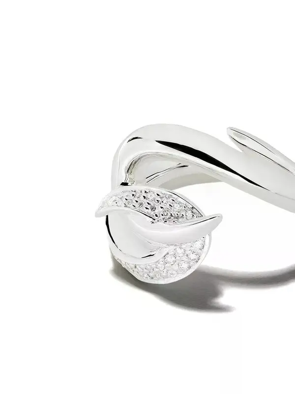 SHAUN LEANE Hook Diamond Ring - Silver