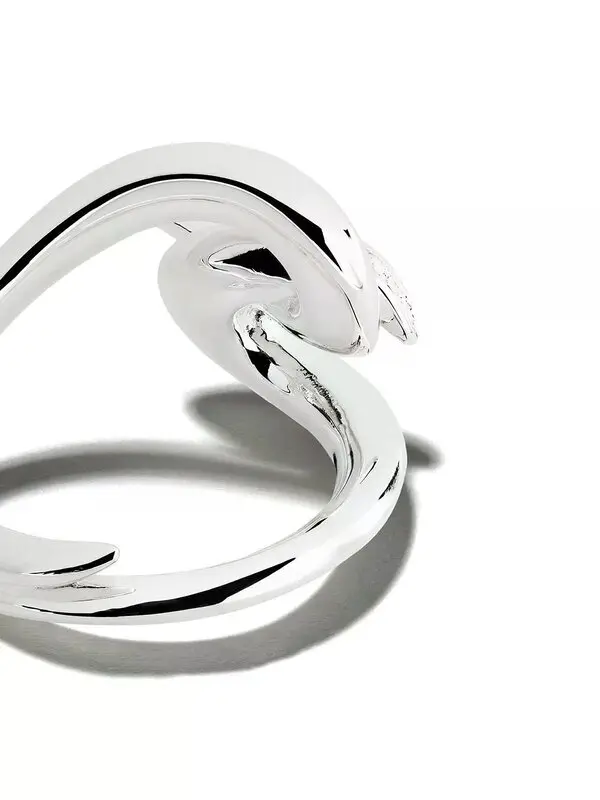 SHAUN LEANE Hook Diamond Ring - Silver