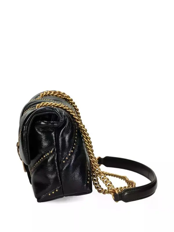 Pinko Studded Leather Shoulder Bag
