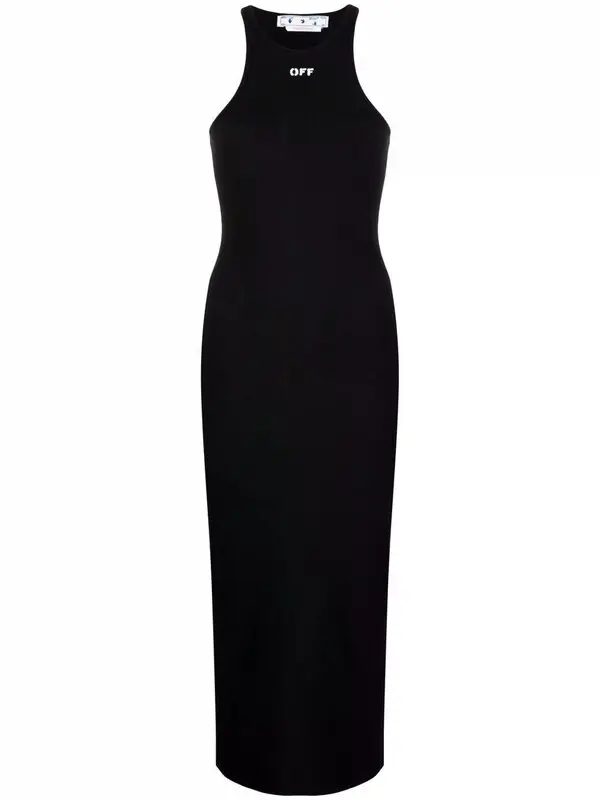 Off-White Off-stamp Ribbed Dress