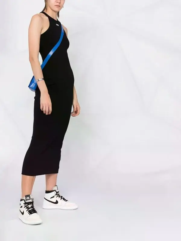 Off-White Off-stamp Ribbed Dress