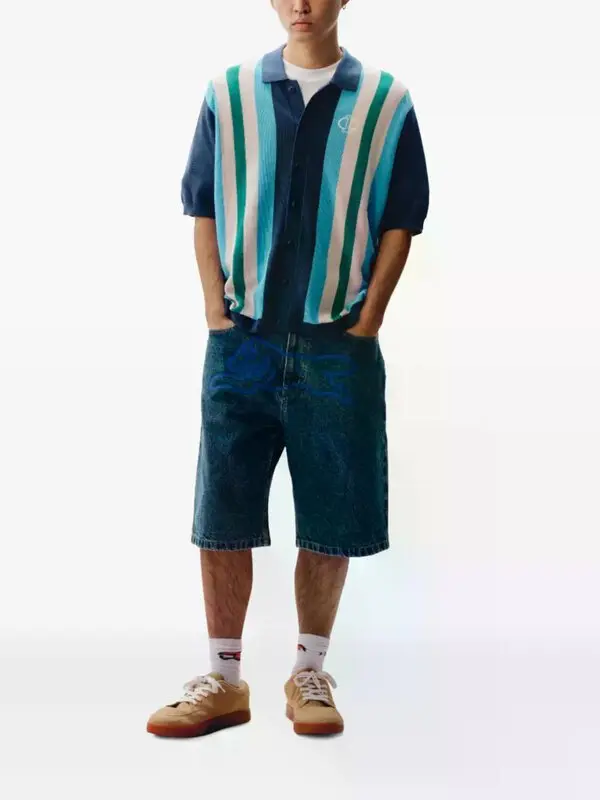 ICECREAM Striped Polo Shirt