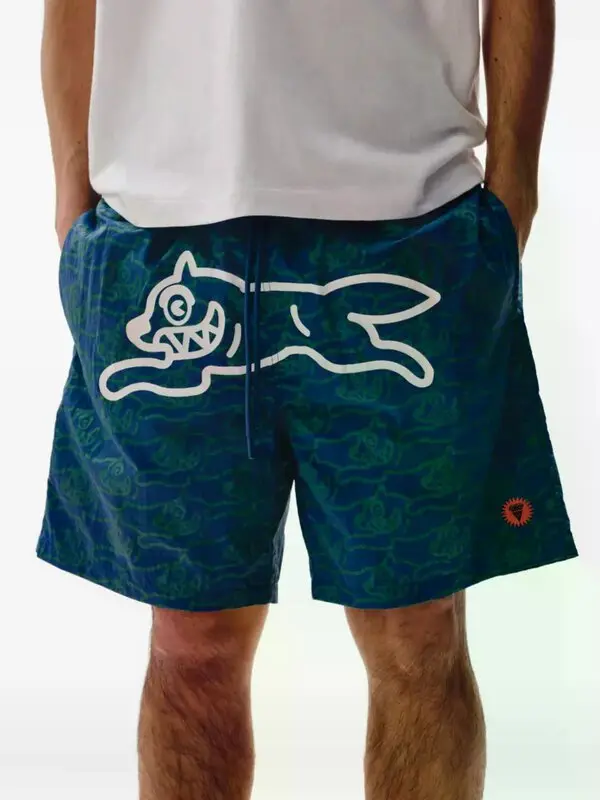 ICECREAM Graphic-print Swim Shorts