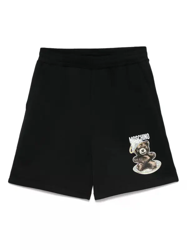 Moschino Bear-print Track Shorts