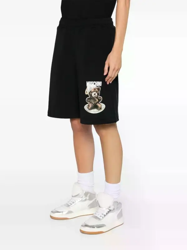 Moschino Bear-print Track Shorts