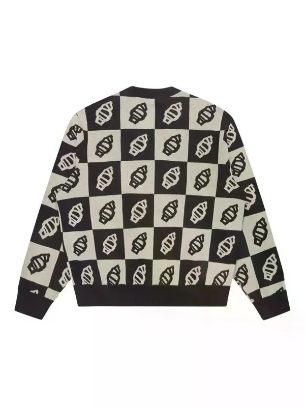 ICECREAM Leaf-motif Knitted Cardigan