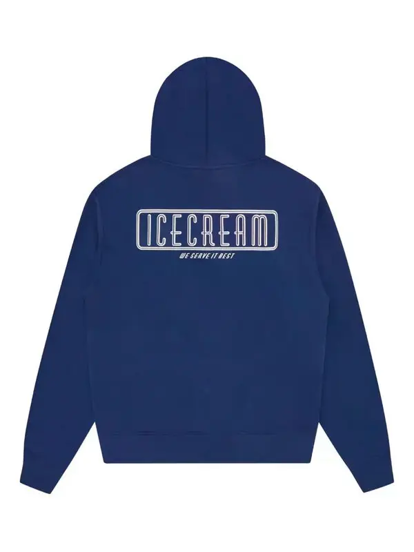 ICECREAM Graphic-print Hoodie - Blue