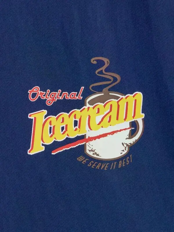 ICECREAM Graphic-print Hoodie - Blue