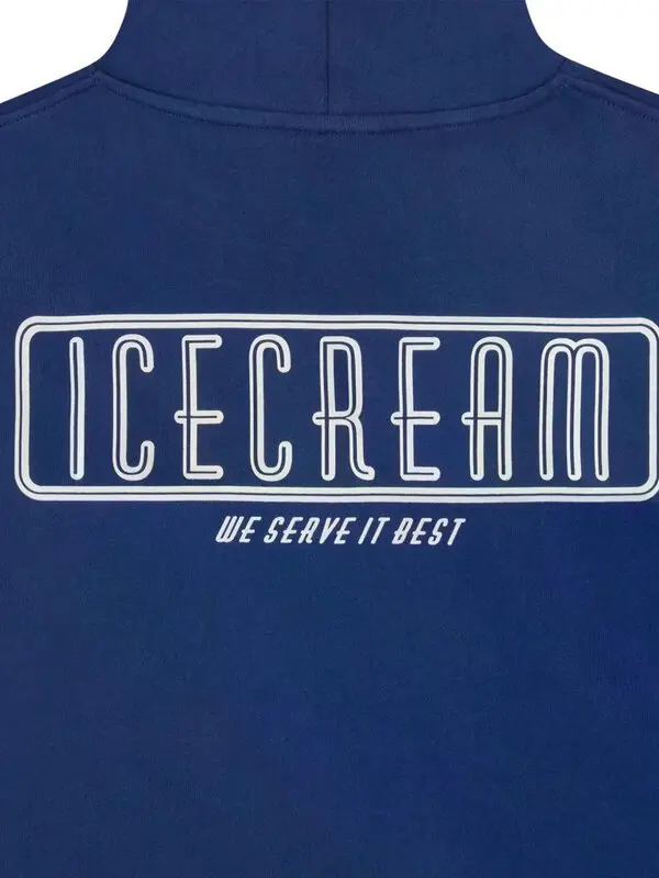 ICECREAM Graphic-print Hoodie - Blue