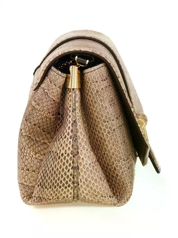 FERRAGAMO Snakeskin Leather Shoulder Bag
