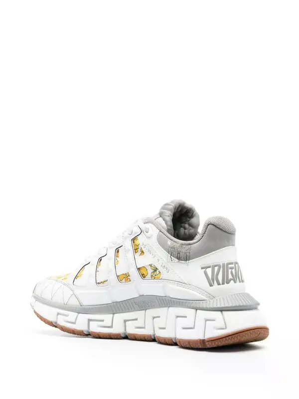 Versace Trigreca Chunky Low-top Sneakers - White