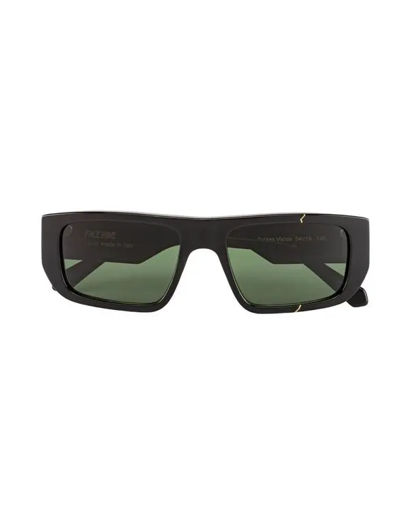 FACE.HIDE Broken Vision Premiere Sunglasses - Black