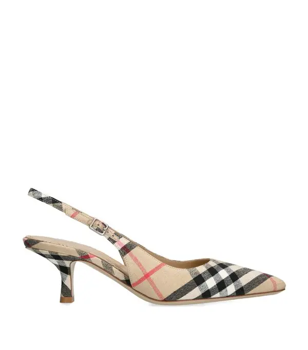 Burberry Lf Dame Slingback Heels 55