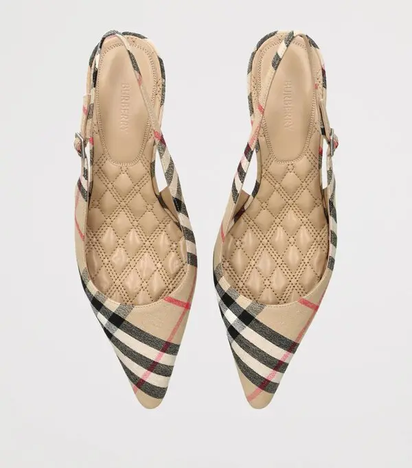 Burberry Lf Dame Slingback Heels 55