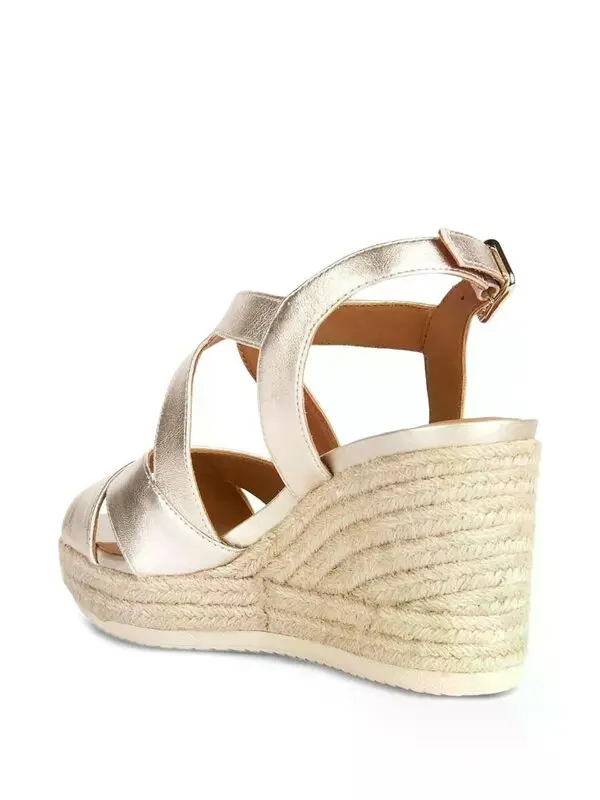 Geox Leather Wedge Espadrilles